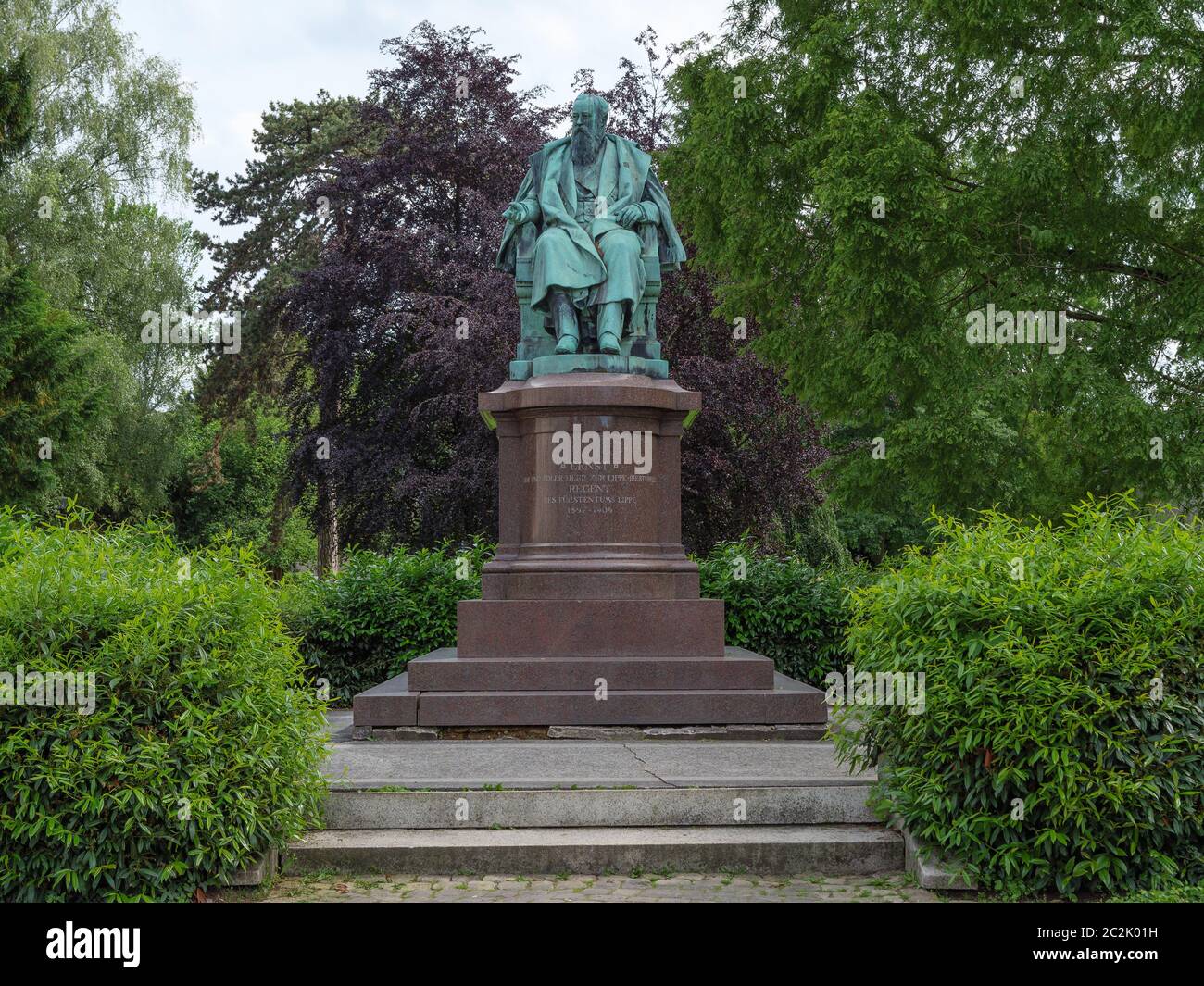 the city of detmold anf the famous hermannsdenkmal in germany Stock ...