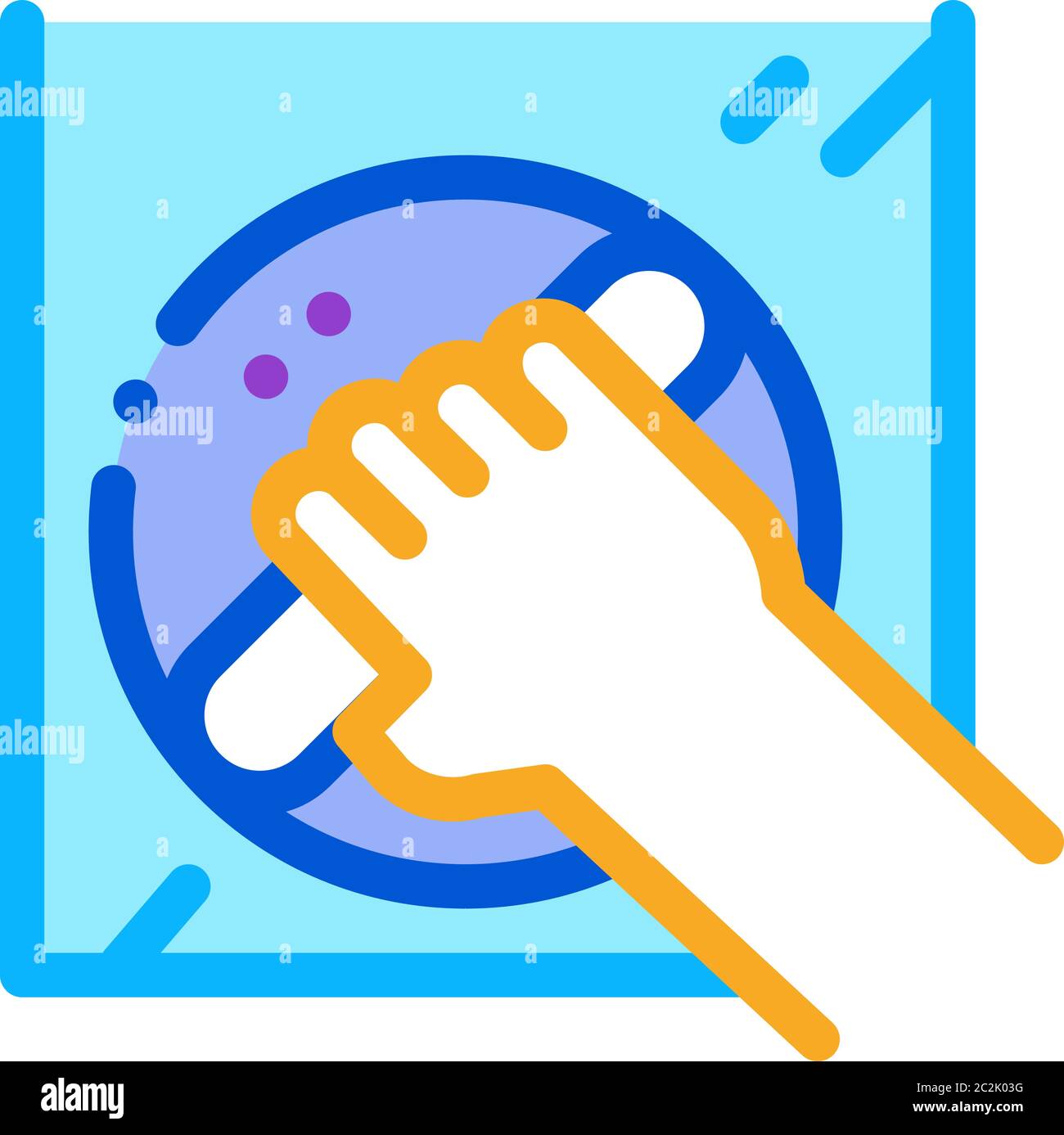 window control handle icon vector outline illustration Stock Vector ...