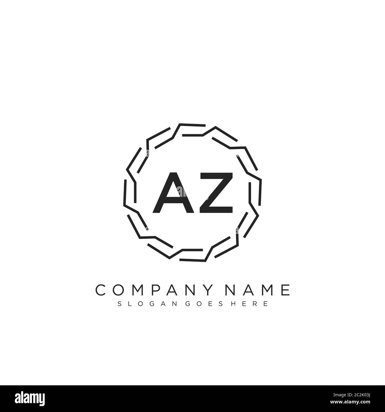 Az logo vector vectors hi-res stock photography and images - Alamy