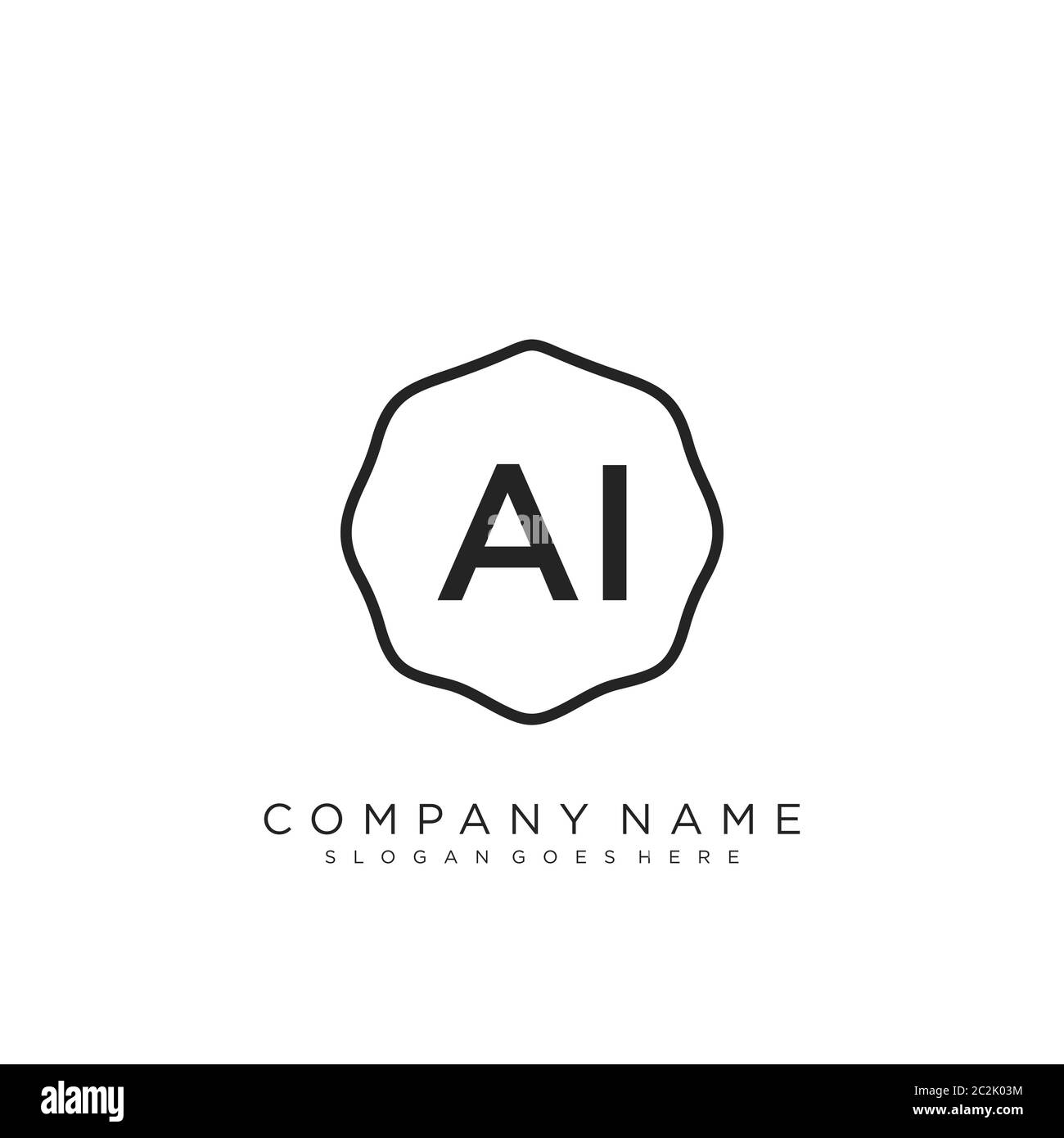 Ai icon logo Stock Vector Images - Alamy