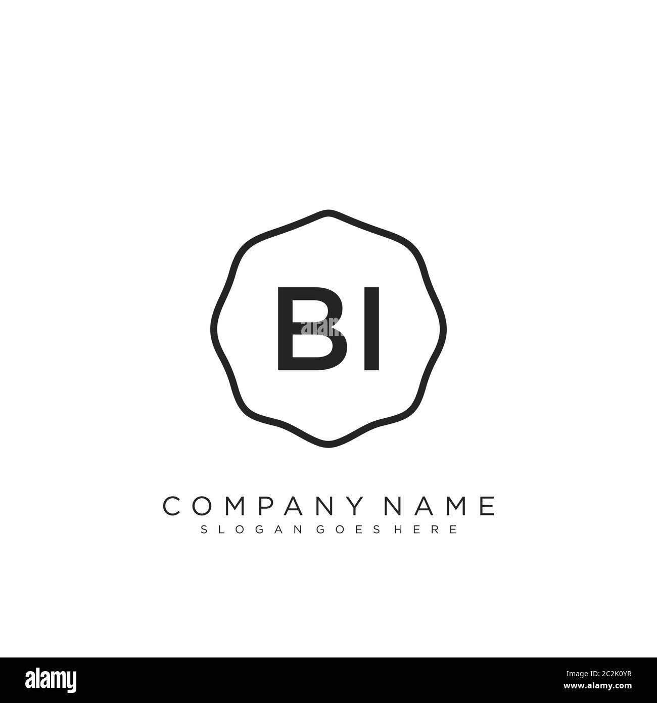 Bi initials logo Stock Vector Images - Alamy