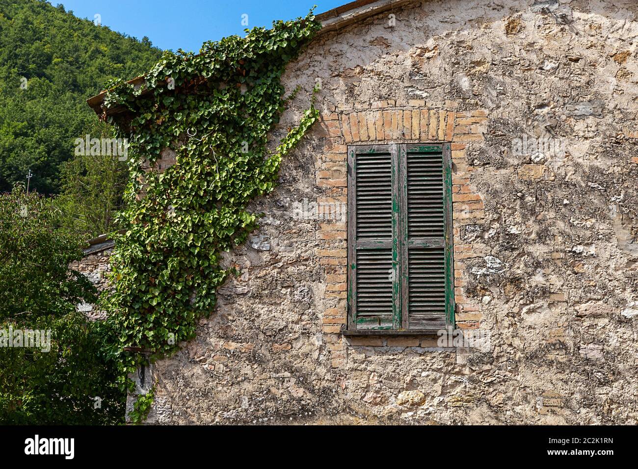 windows in the facades of ancient medieval houses Stock Photo - Alamy