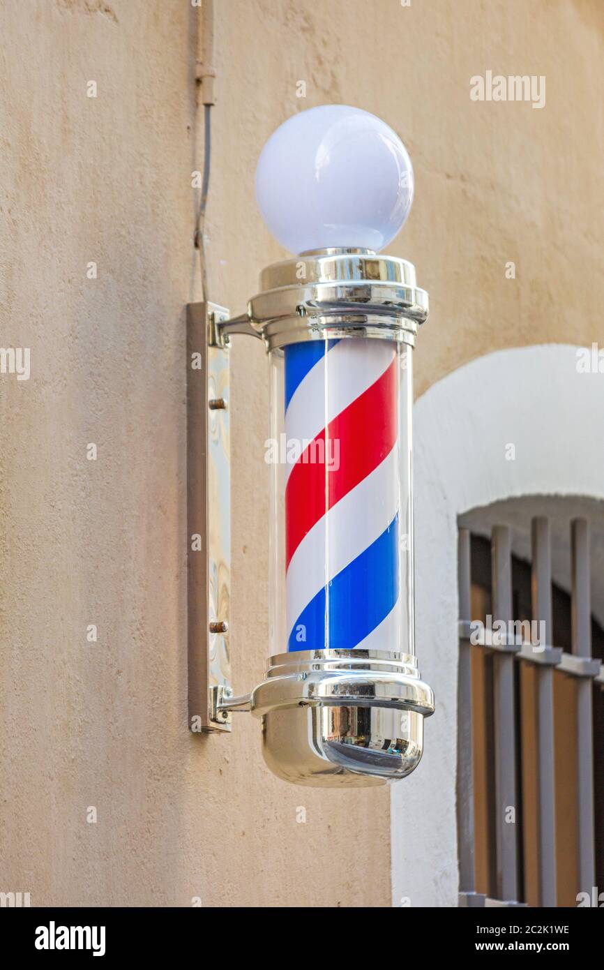 Spinning barber pole hi-res stock photography and images - Alamy