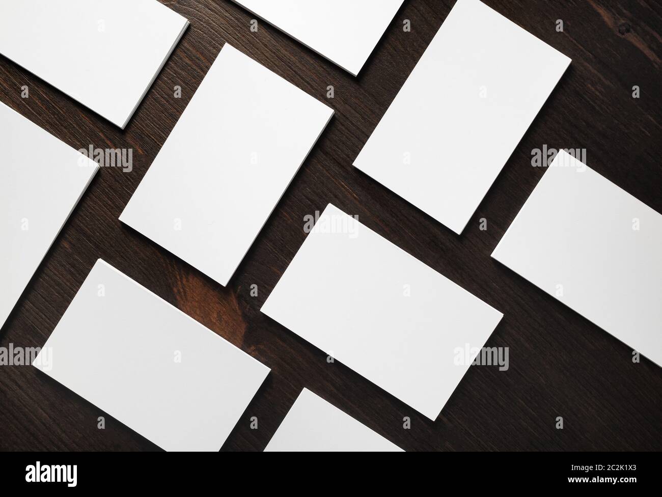 Blank business cards Stock Photo - Alamy