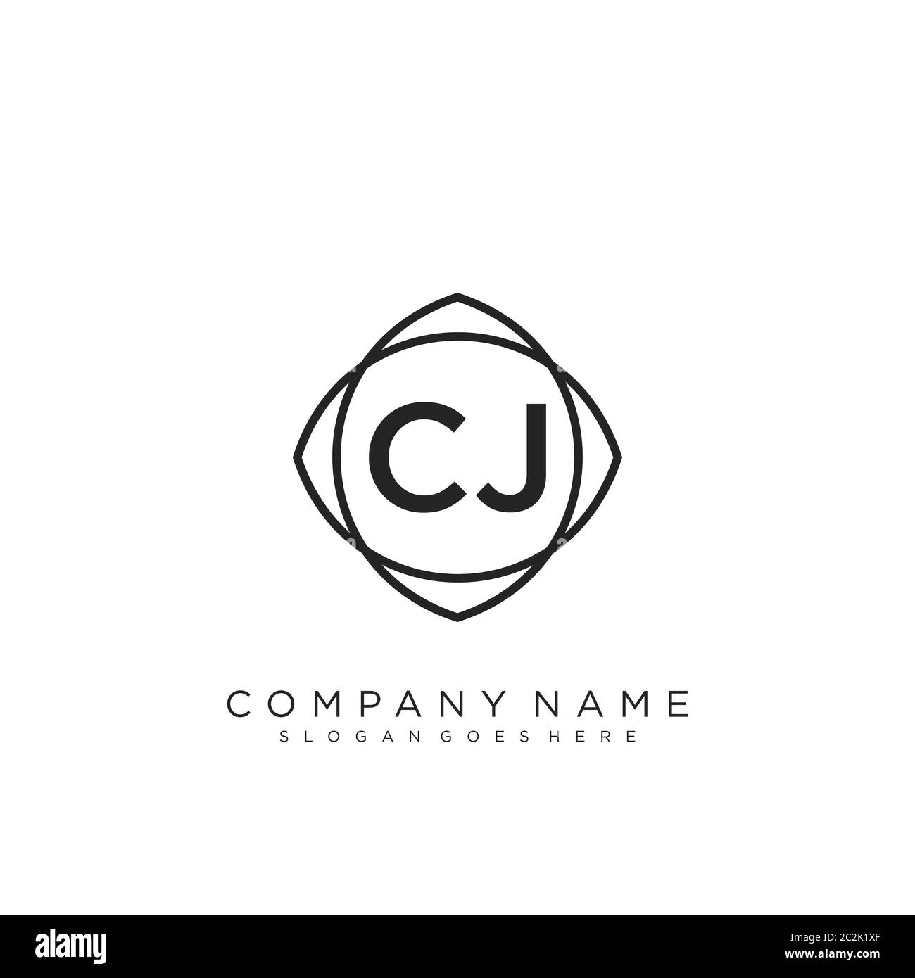 Cj letter logo hi-res stock photography and images - Alamy