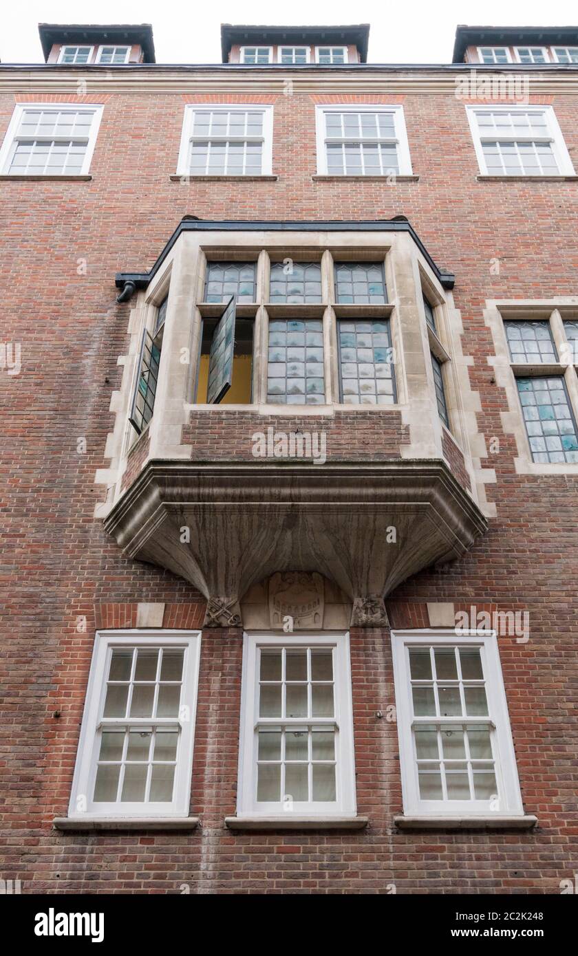 View of an ancient bay window, London, UK Stock Photo - Alamy