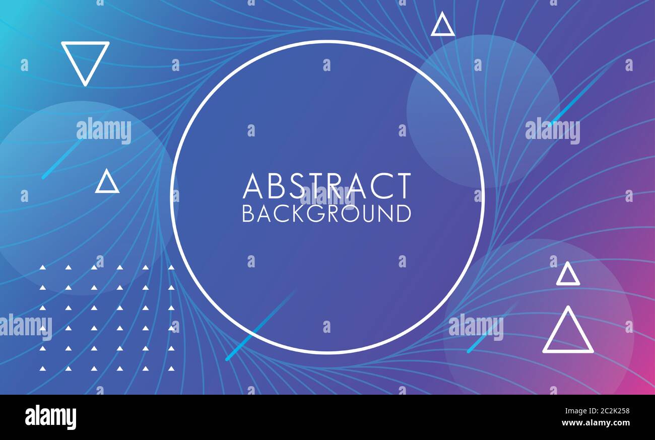 vivid colors and fluids with circular frame abstract background vector ...