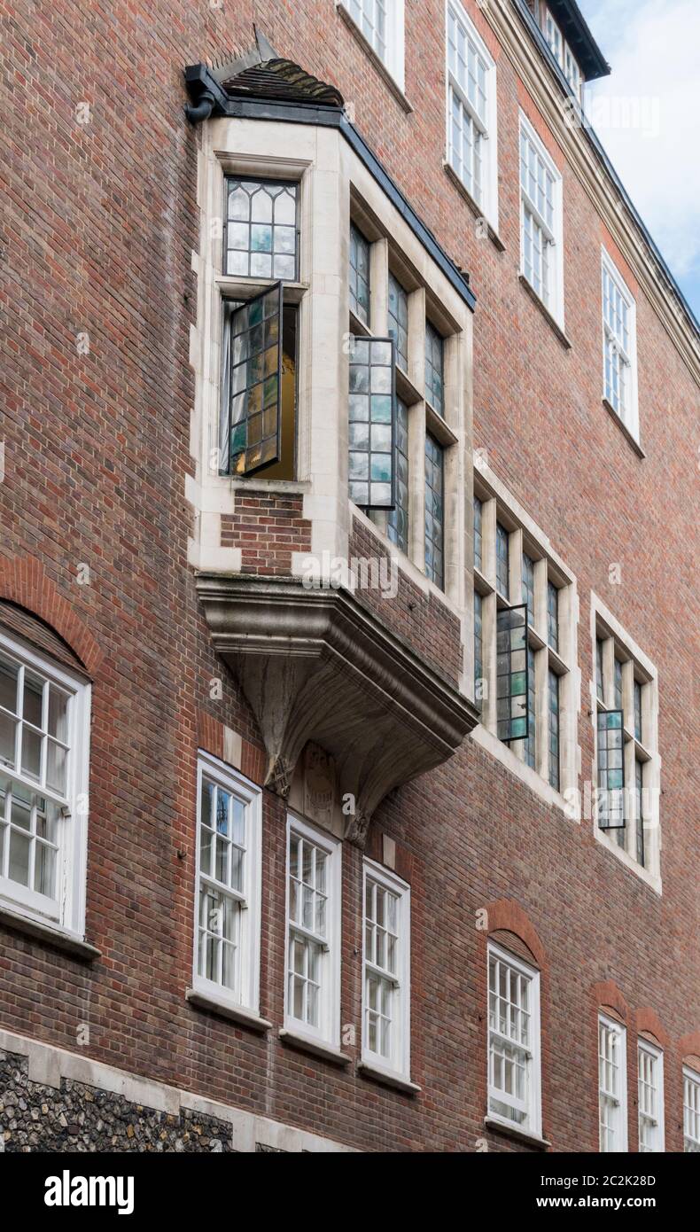 View of an ancient bay window, London, UK Stock Photo - Alamy