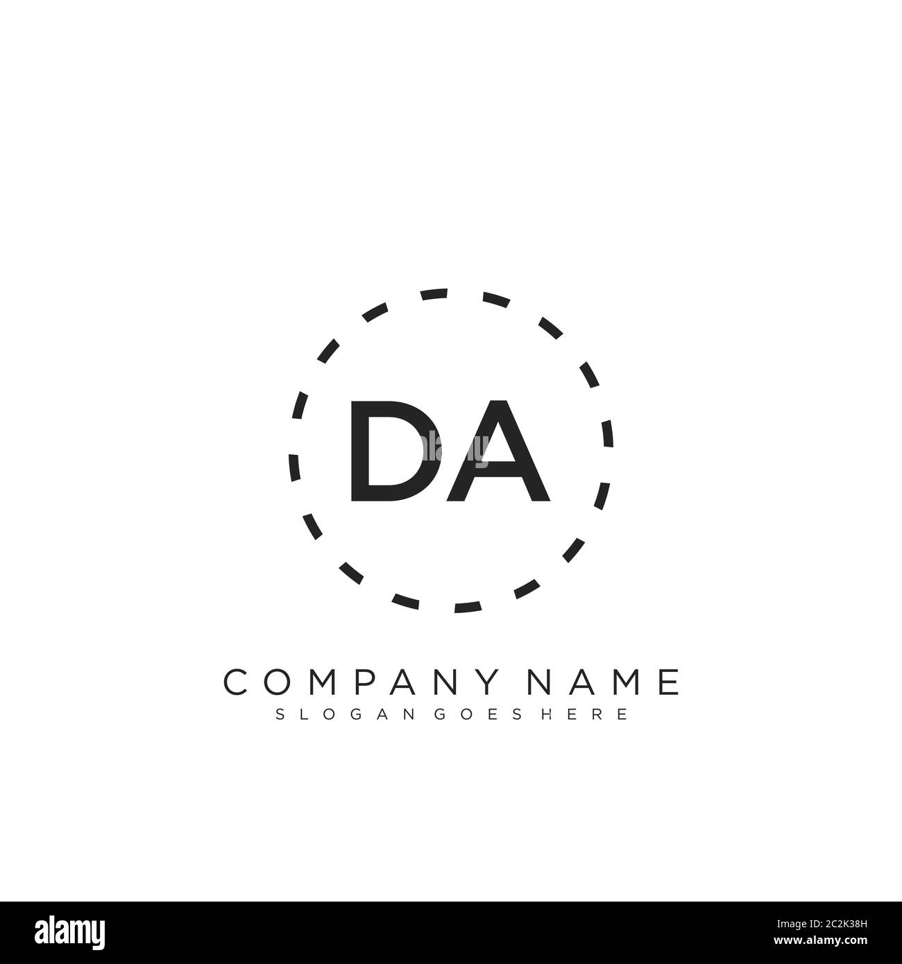 Da initial logo Stock Vector Images - Alamy