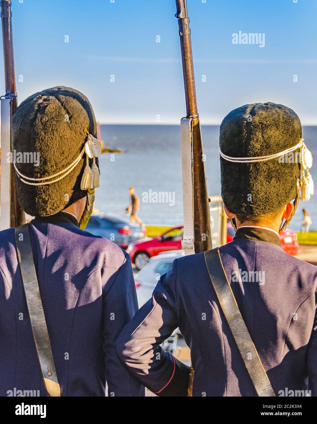 Soldier Guards, Oribe Marine Museum, Montevideo, Uruguay Stock Photo ...