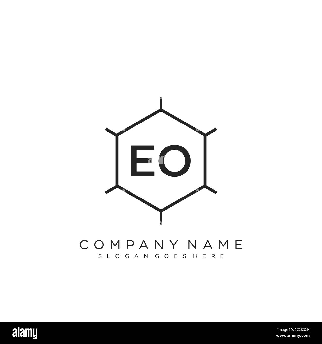 Eo initials logo hi-res stock photography and images - Alamy