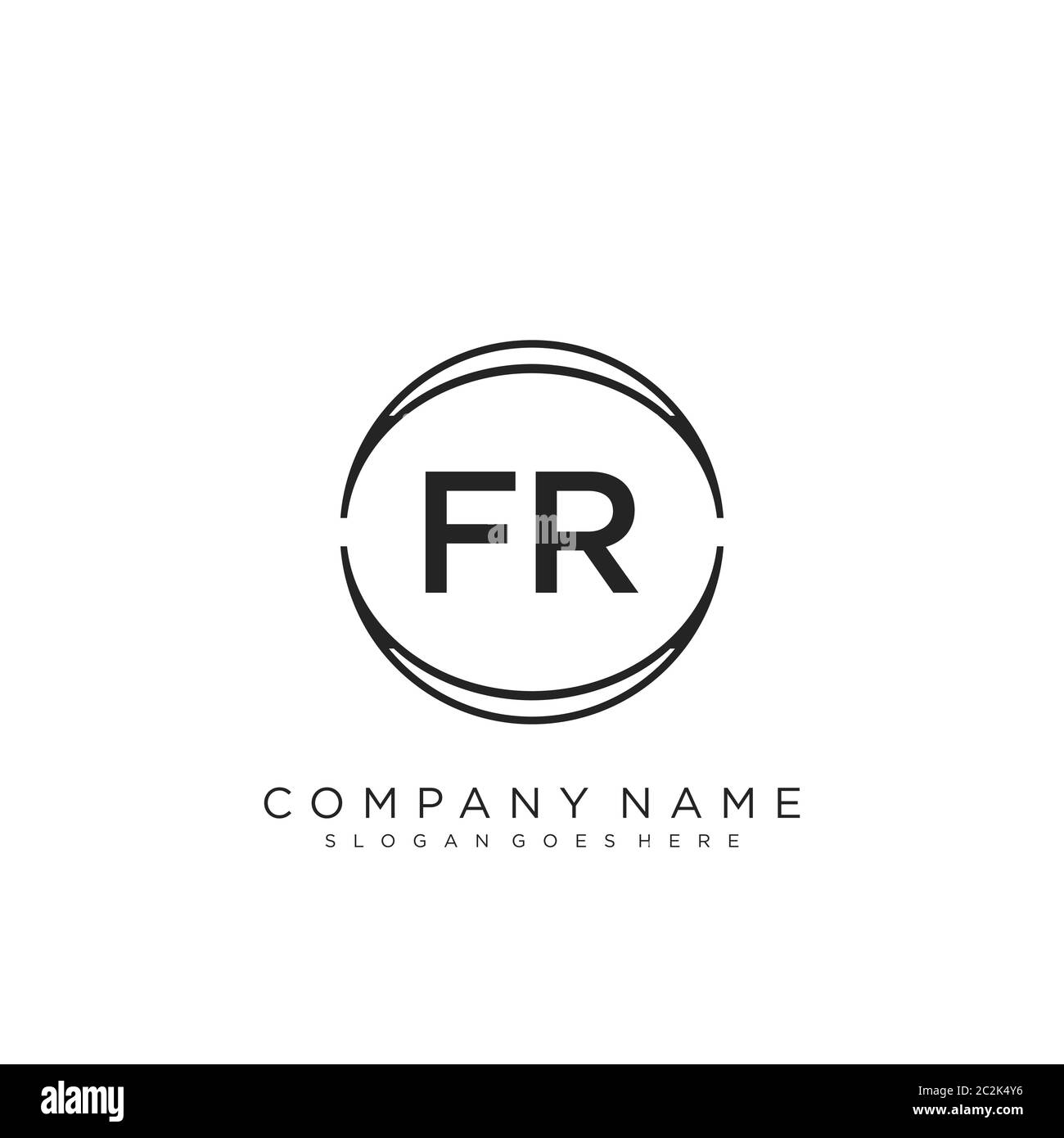 Letter fr vector vectors hi-res stock photography and images - Alamy