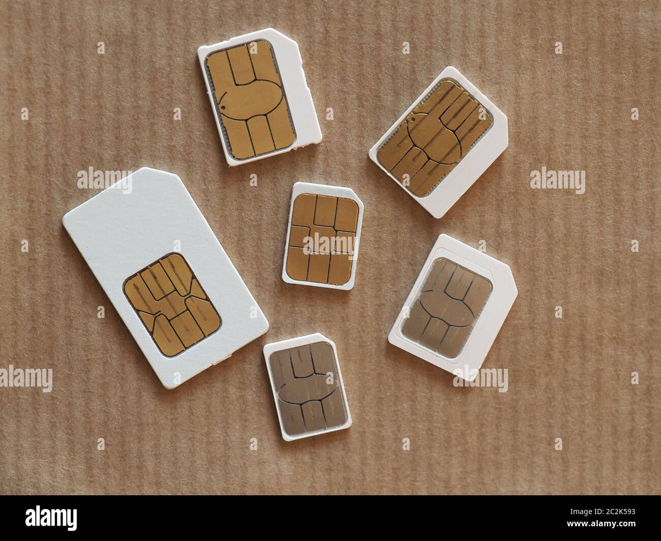 Mini, micro and nano sims for mobile phone Stock Photo - Alamy