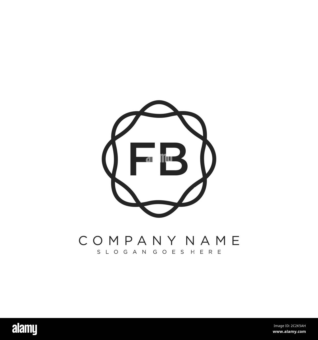 Initial fb logo hi-res stock photography and images - Alamy