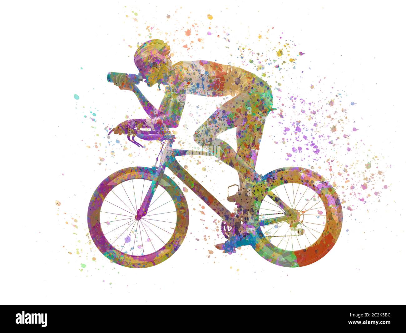 Competitive cyclist Cut Out Stock Images & Pictures - Alamy