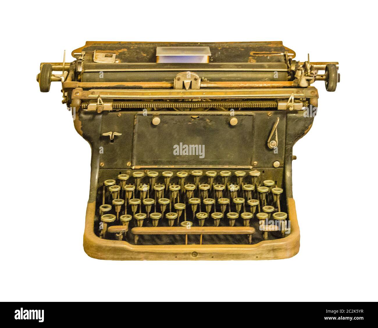 Old Typewriter Isolated Photo Stock Photo - Alamy