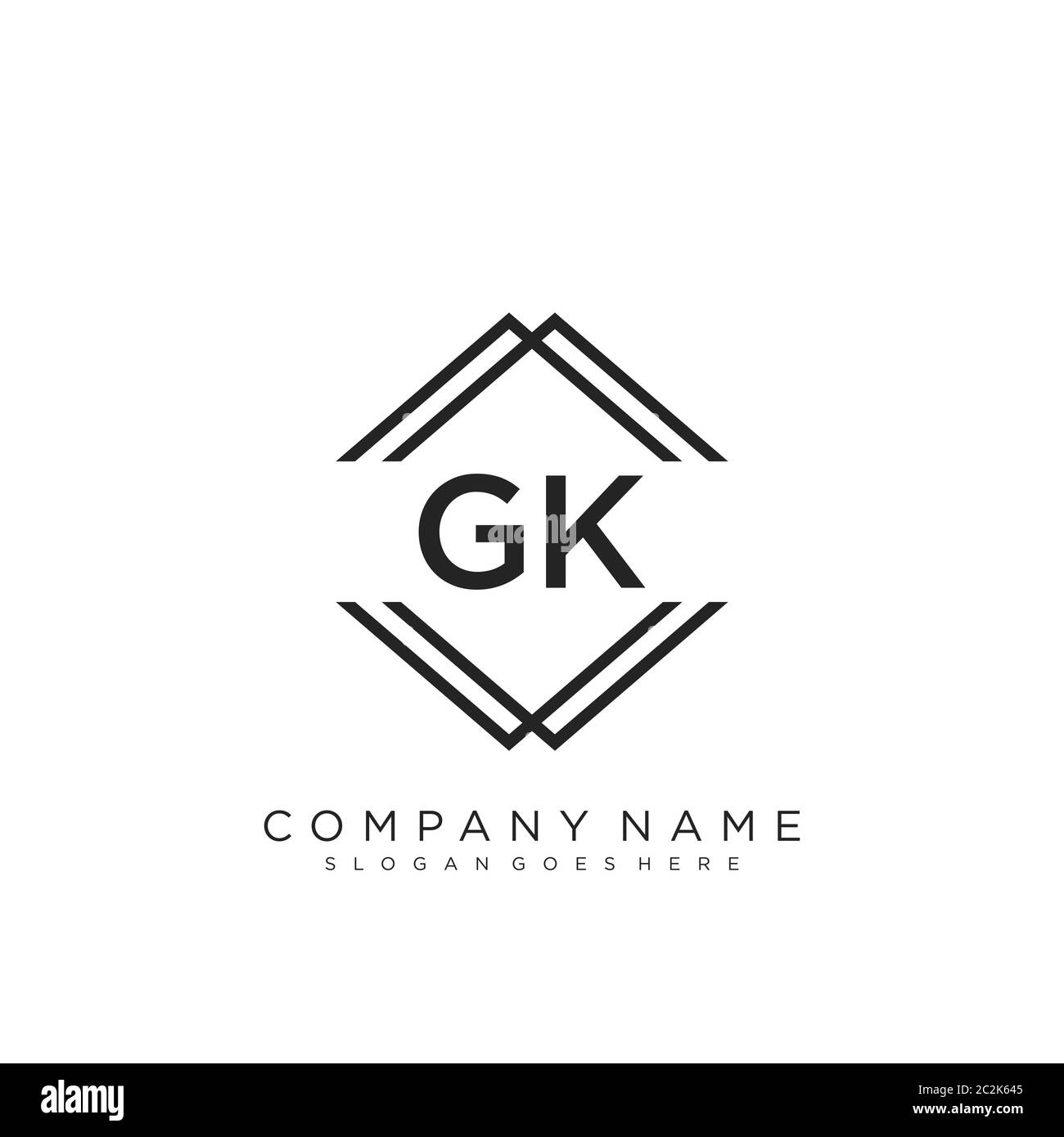 Letter gk vector vectors Stock Vector Images - Alamy