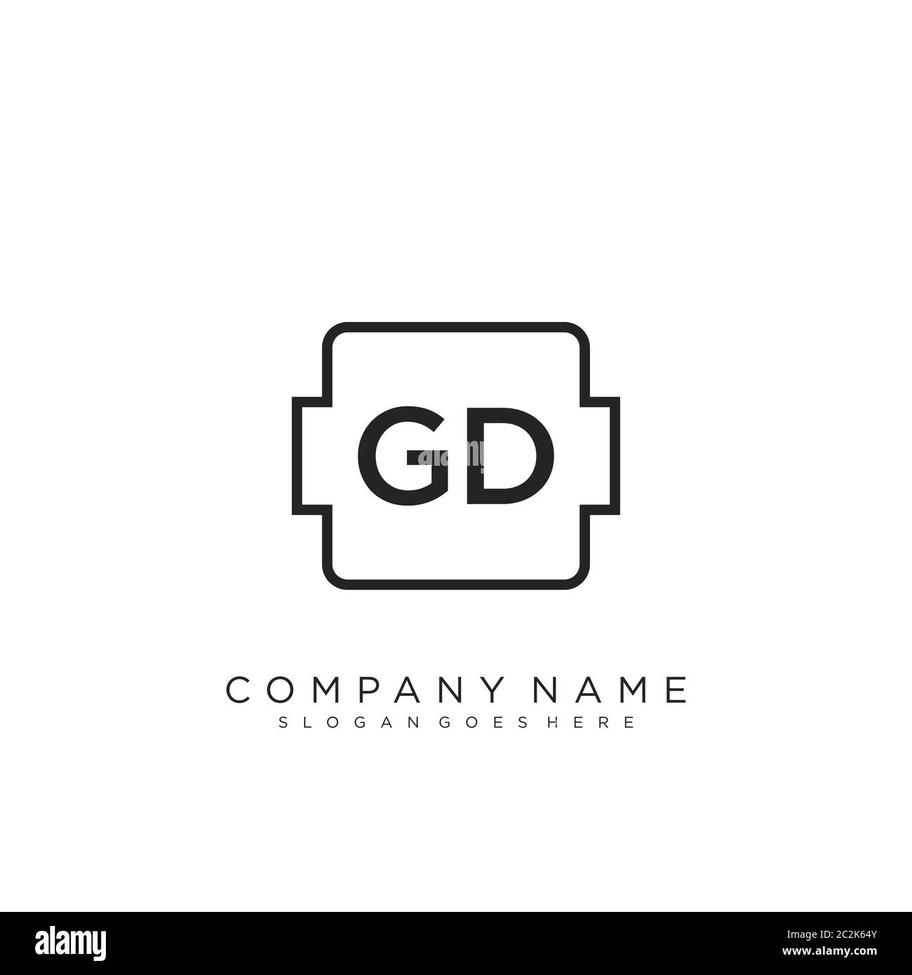Initial letter gd hi-res stock photography and images - Alamy
