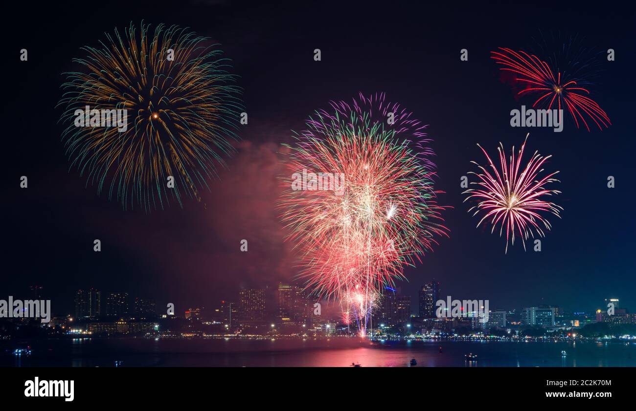 Pattaya firework hi-res stock photography and images - Alamy