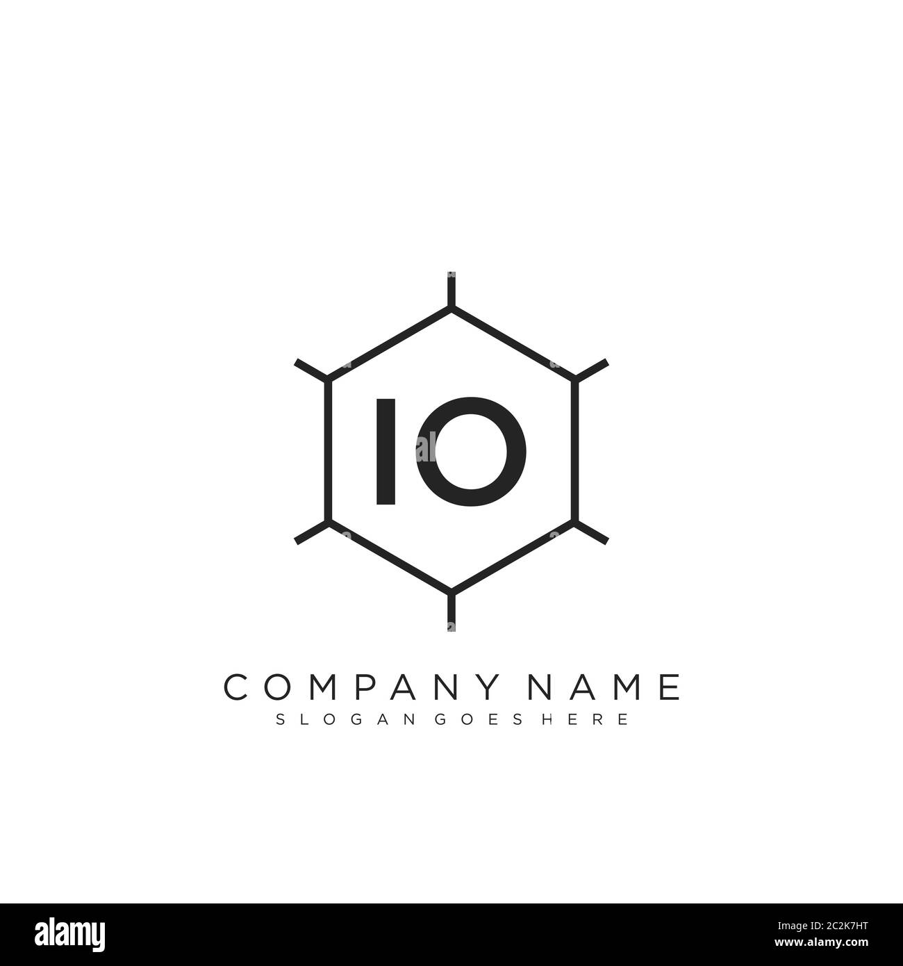 Letter io logo Stock Vector Images - Alamy