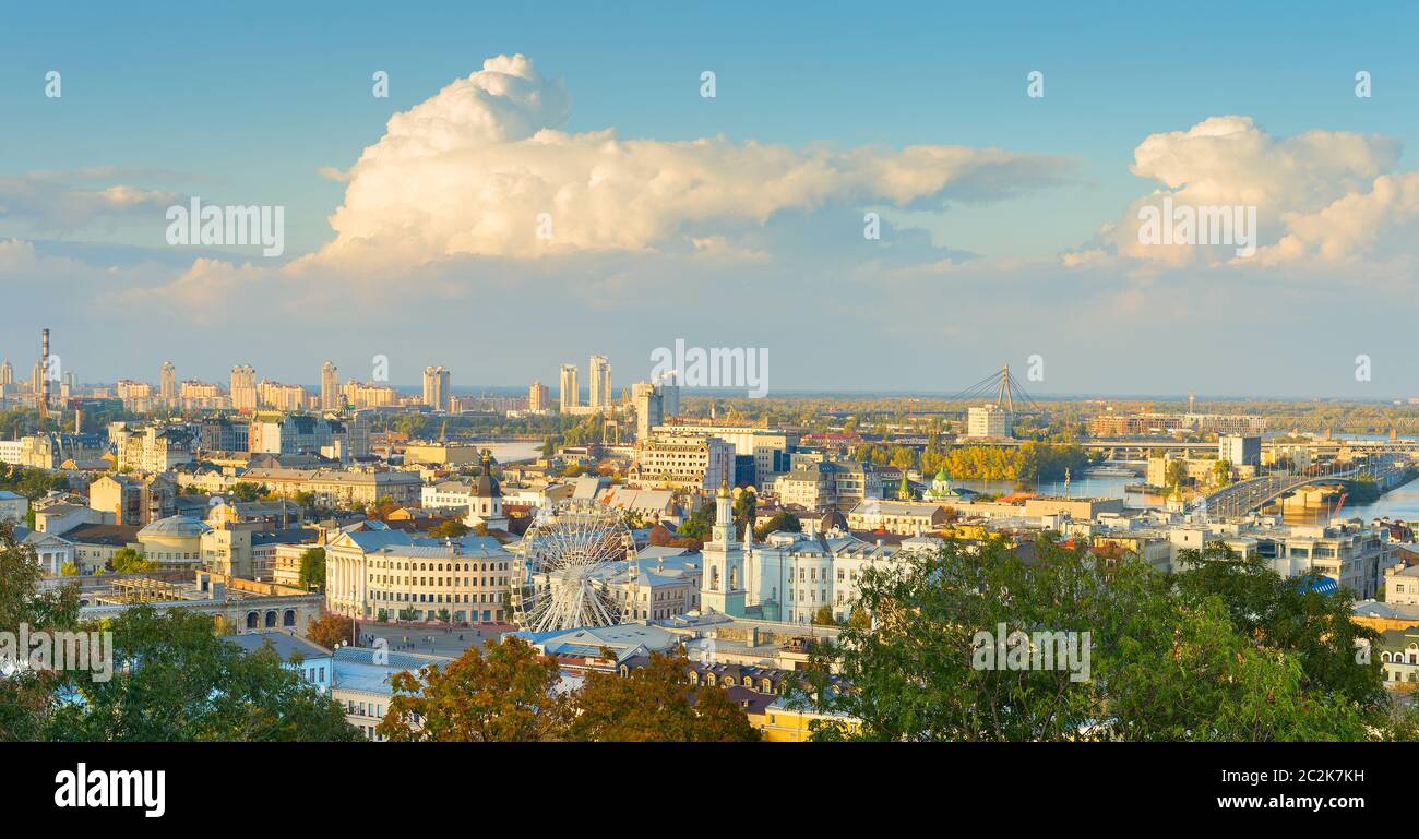 Panoramic view podil district hi-res stock photography and images - Alamy