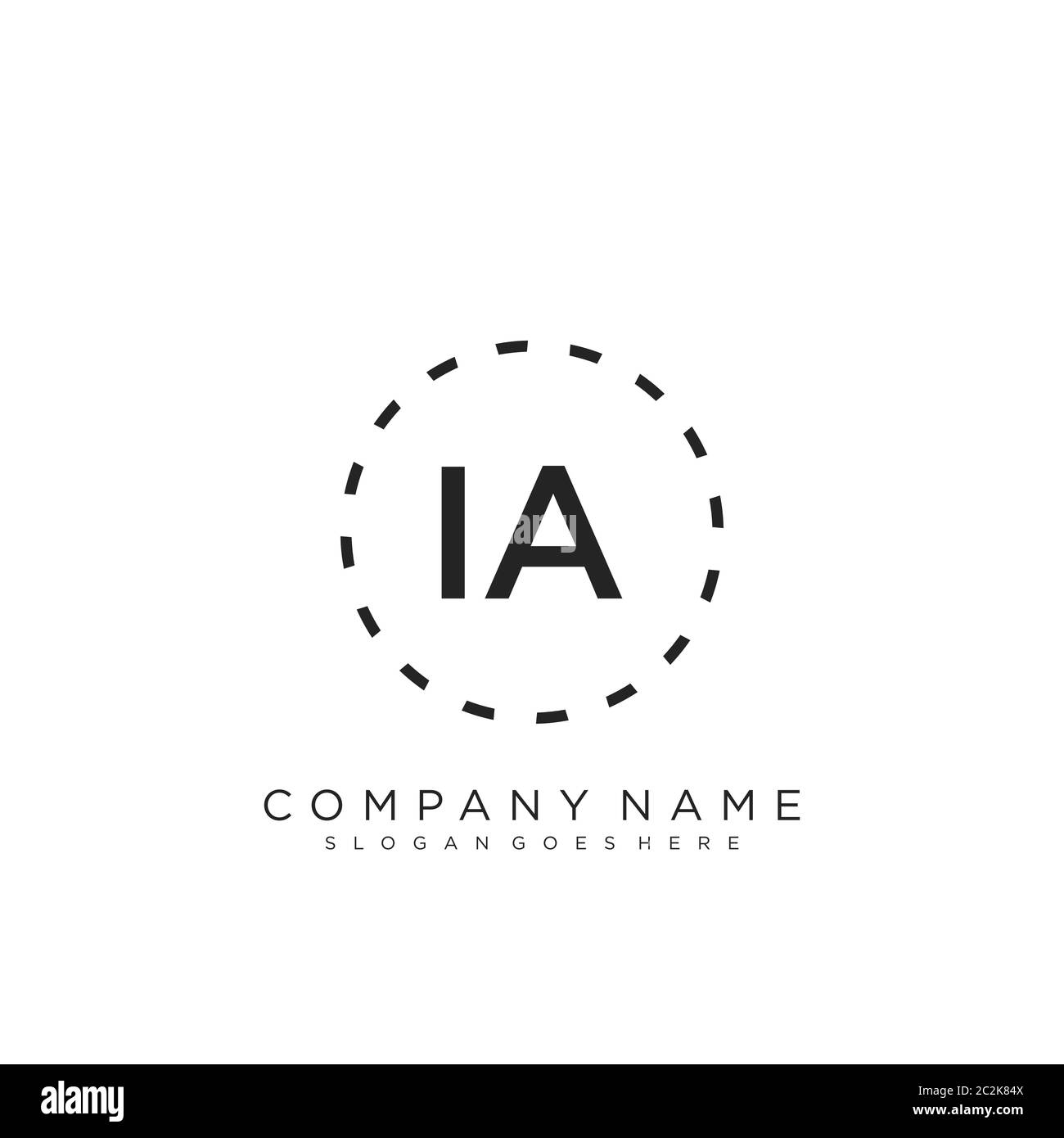 Ia initials logo hi-res stock photography and images - Alamy