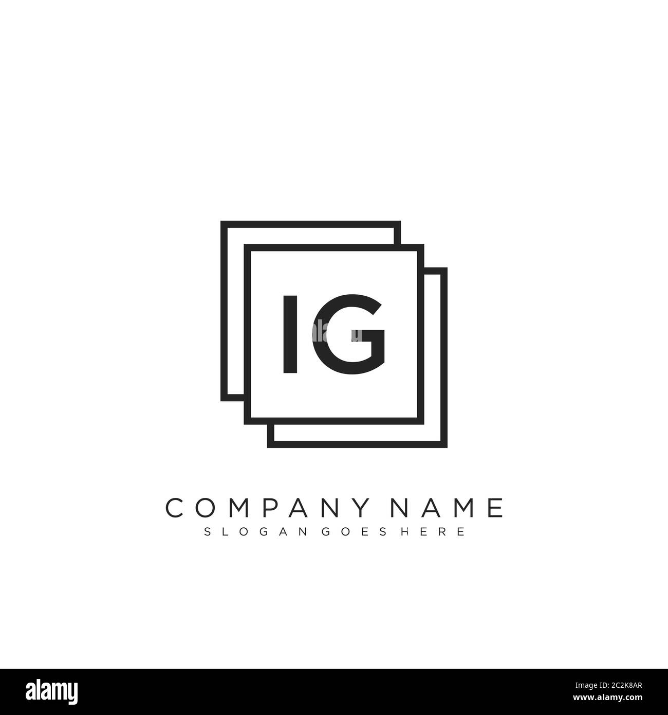 Ig letter logo hi-res stock photography and images - Alamy