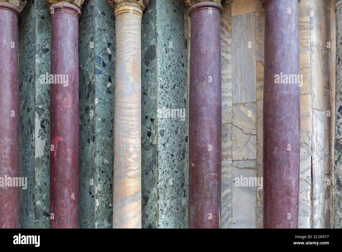 Marble Stone Columns Pillars in Venice Italy Stock Photo - Alamy