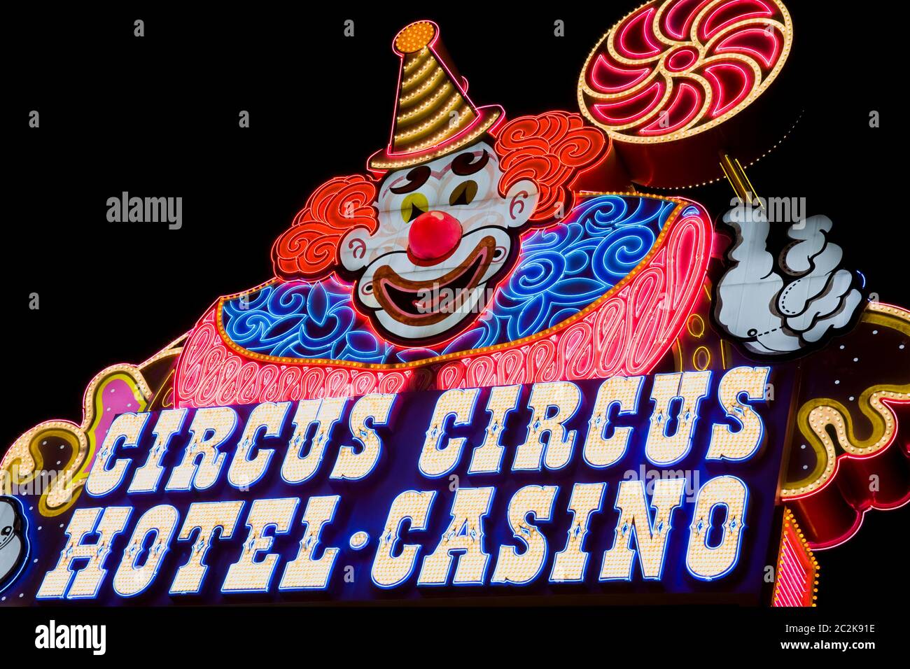 Circus circus neon clown sign hi-res stock photography and images - Alamy