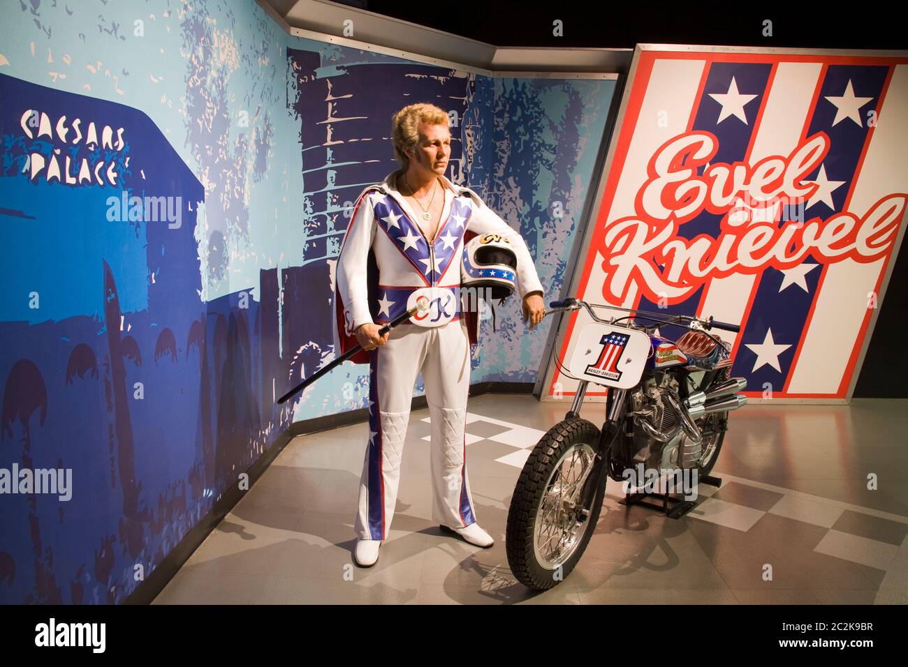 Evil Knievel, Madame Tussauds Wax Museum at the Venetian Casino, Las ...