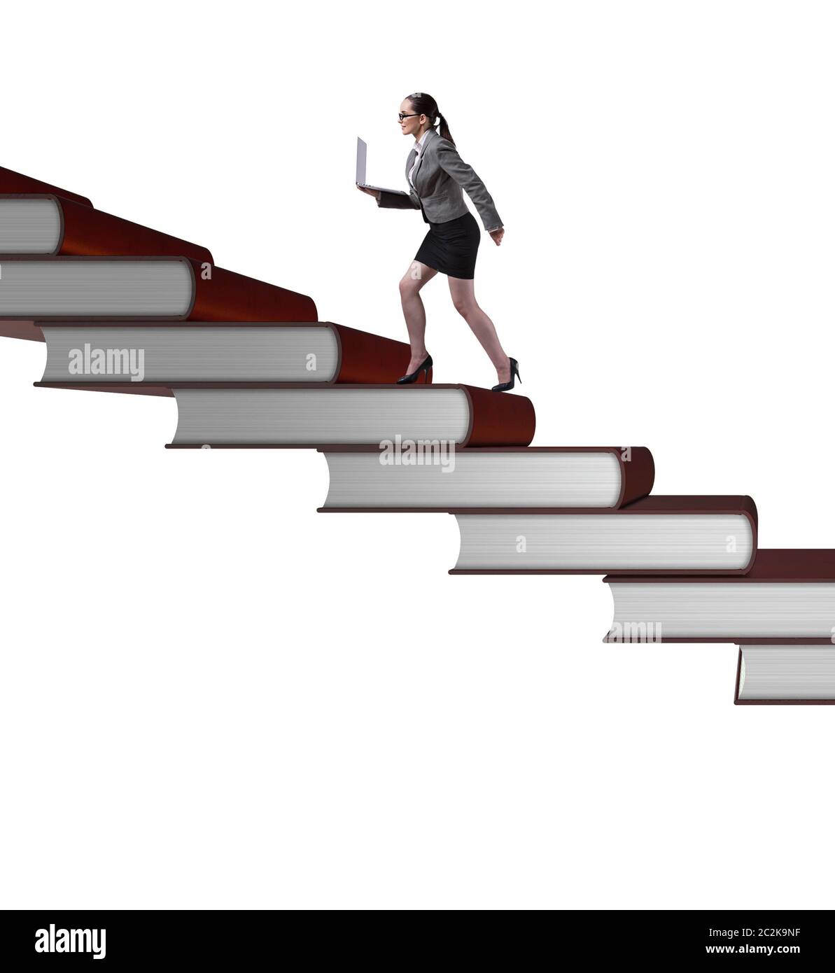 Student Climbing Ladder