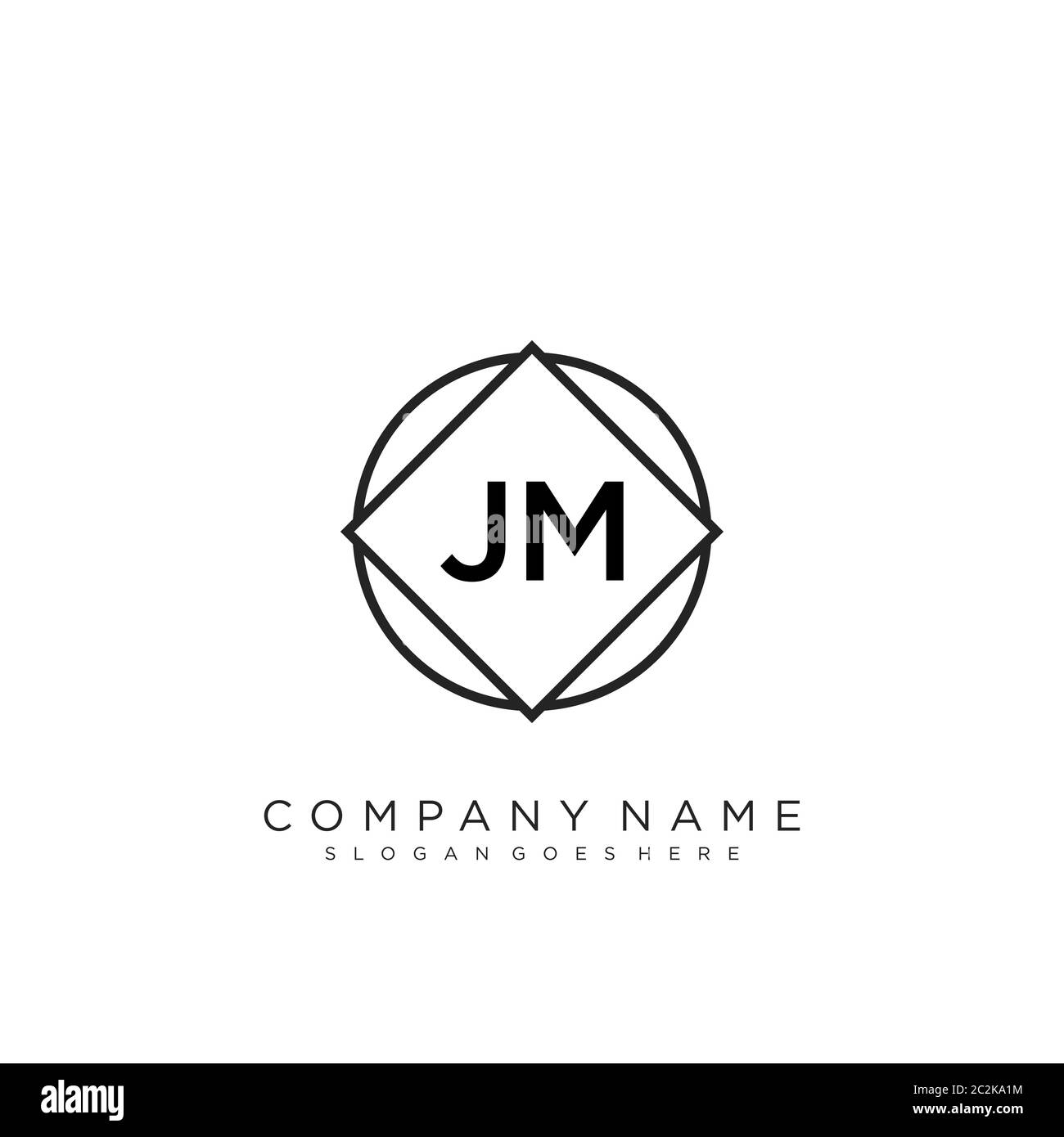 Jm initials Stock Vector Images - Alamy