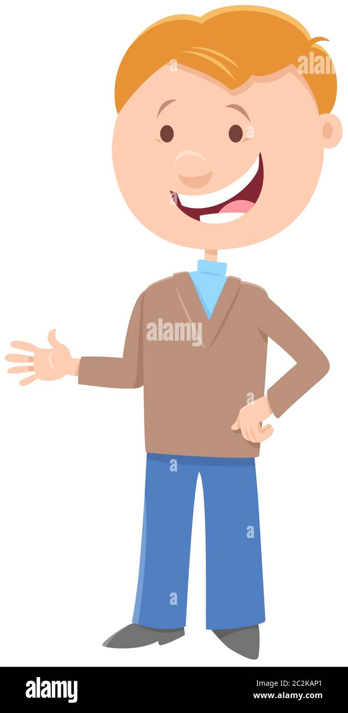comic boy cartoon character Stock Photo - Alamy