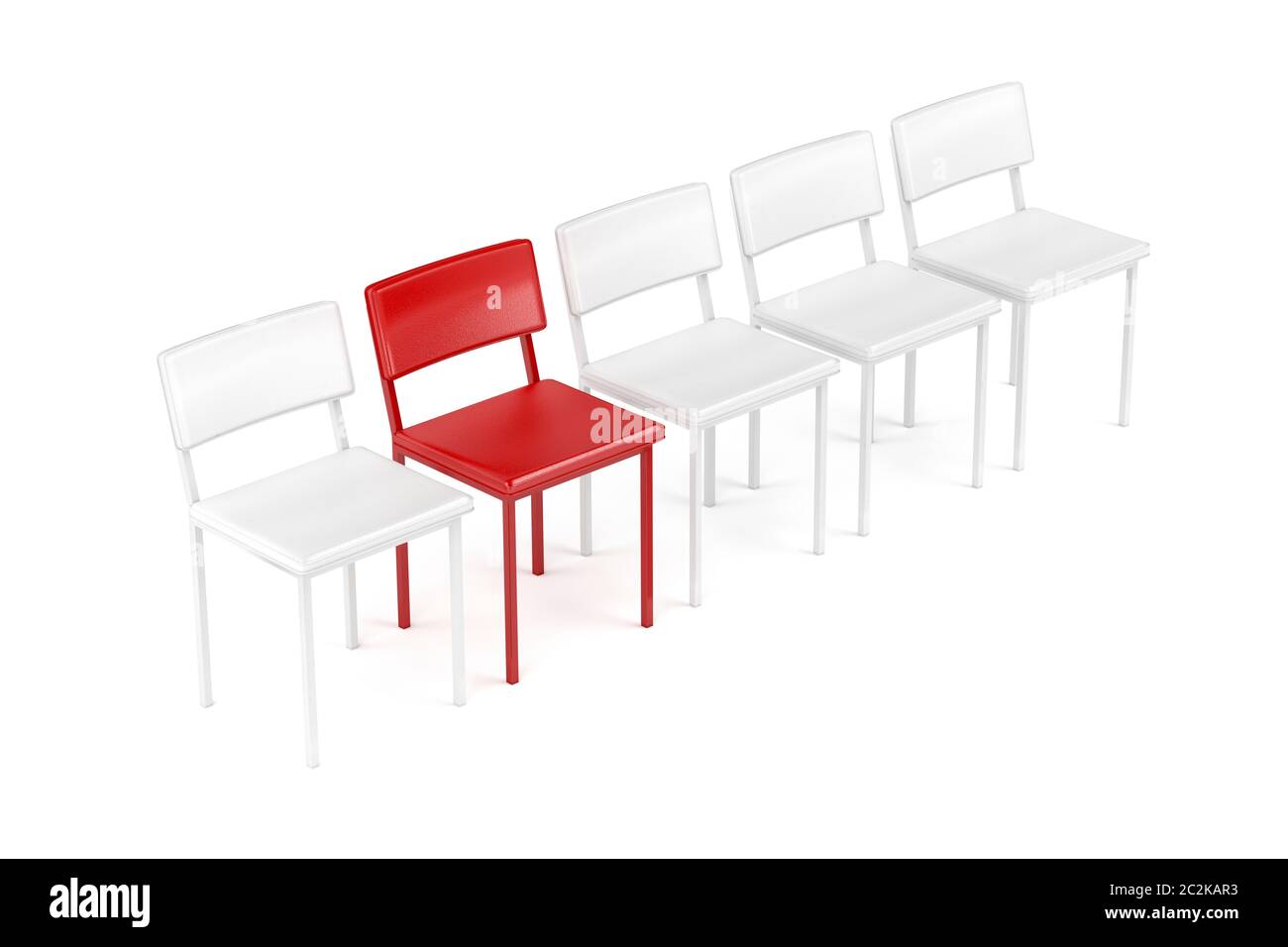 Red leather dining chairs hi-res stock photography and images - Alamy
