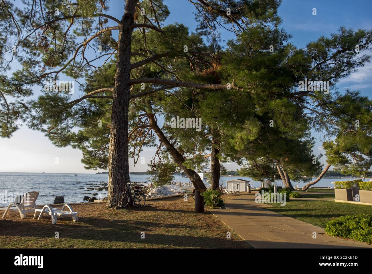 Porec - Strand Val Parentinoin Stock Photo - Alamy