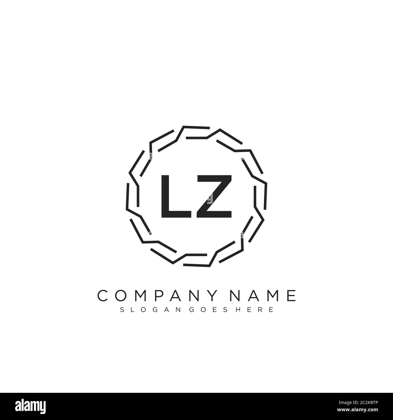 Lz initials logo Stock Vector Images - Alamy
