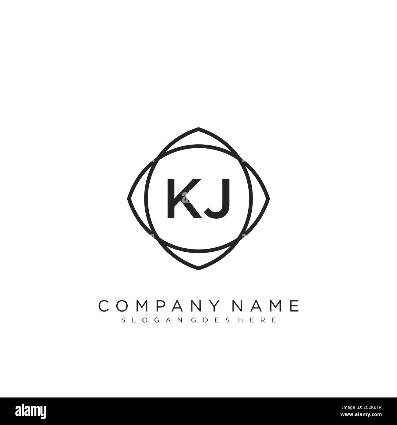 Letter kj vector vectors hi-res stock photography and images - Alamy