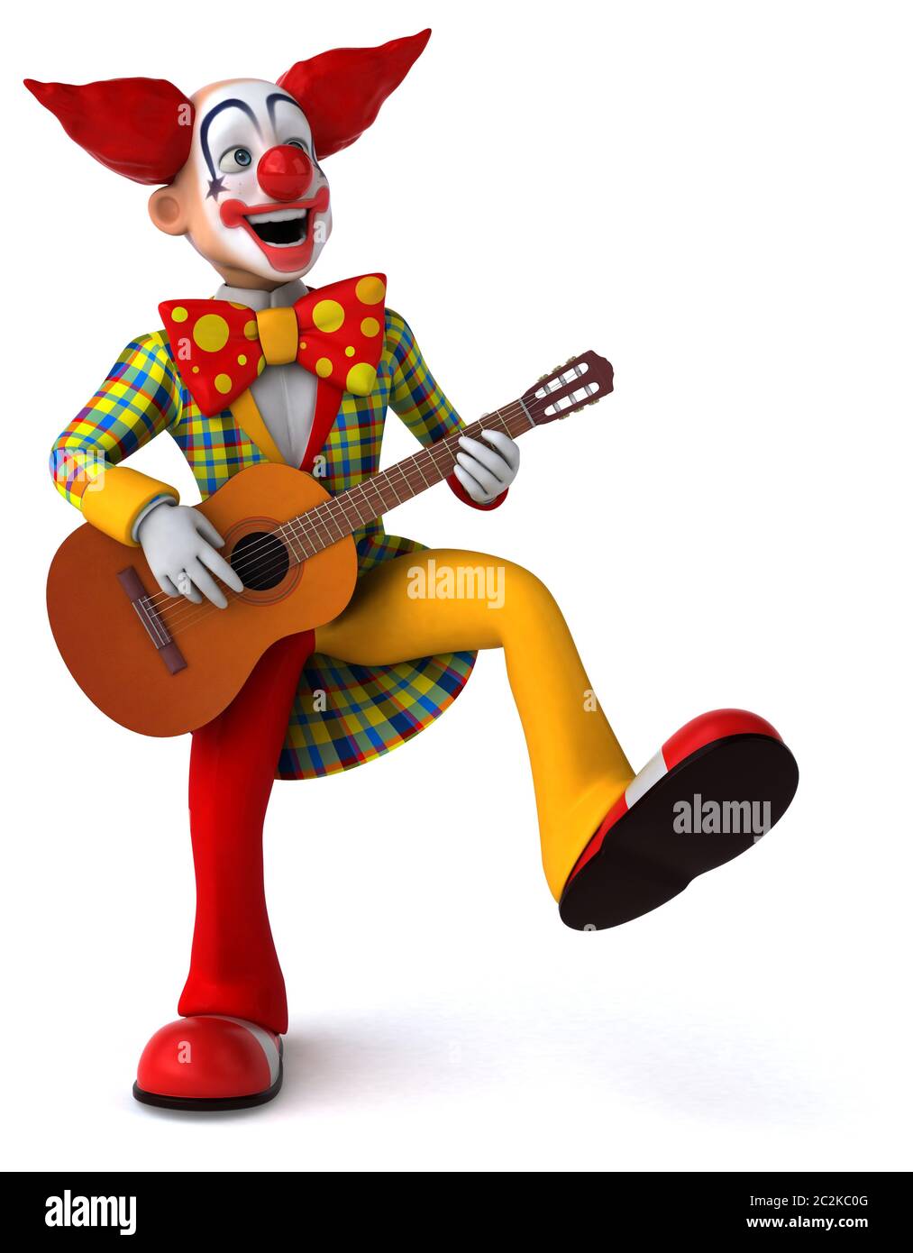 Fun clown - 3D Illustration Stock Photo - Alamy