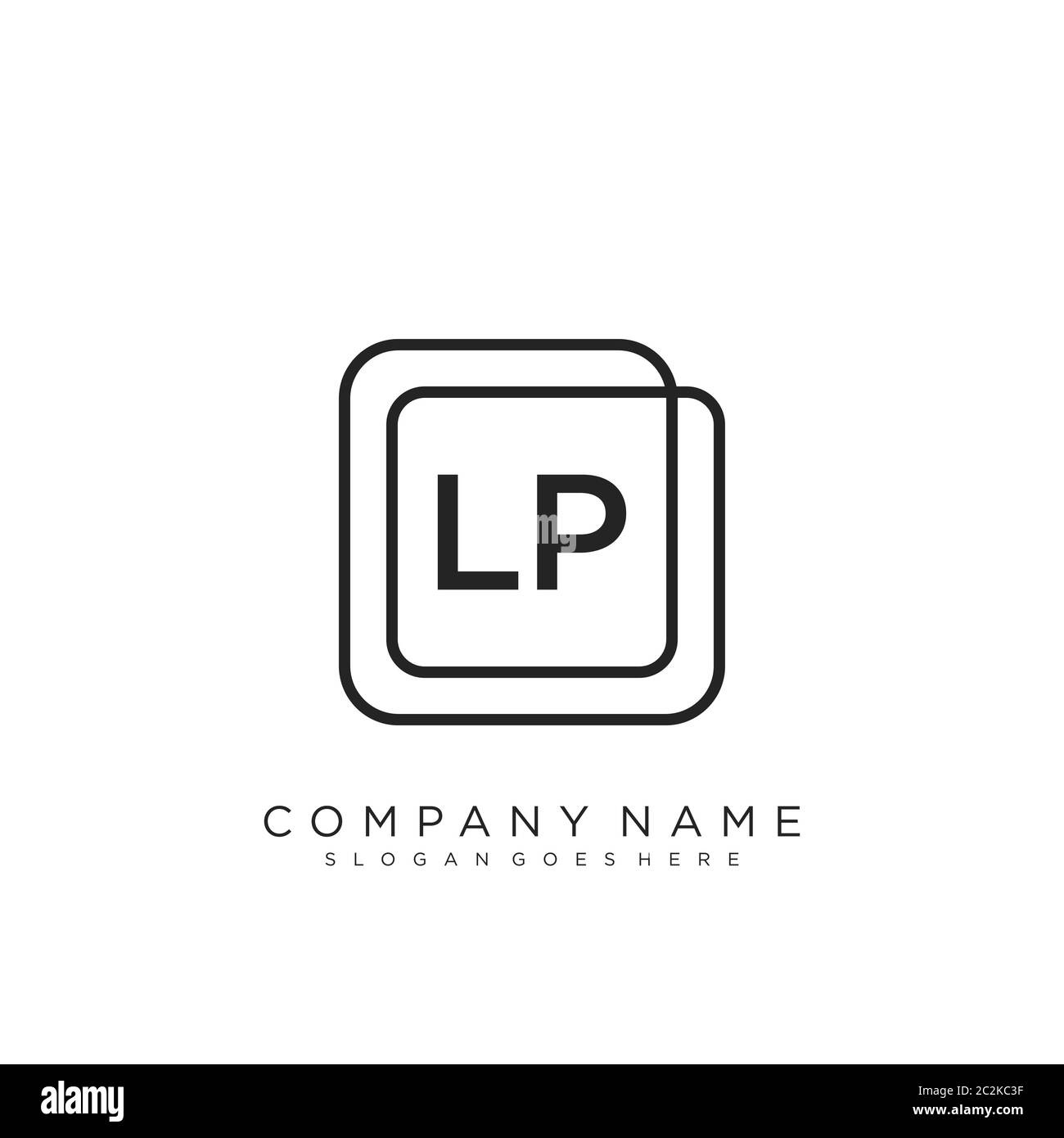 Lp initials logo hi-res stock photography and images - Alamy