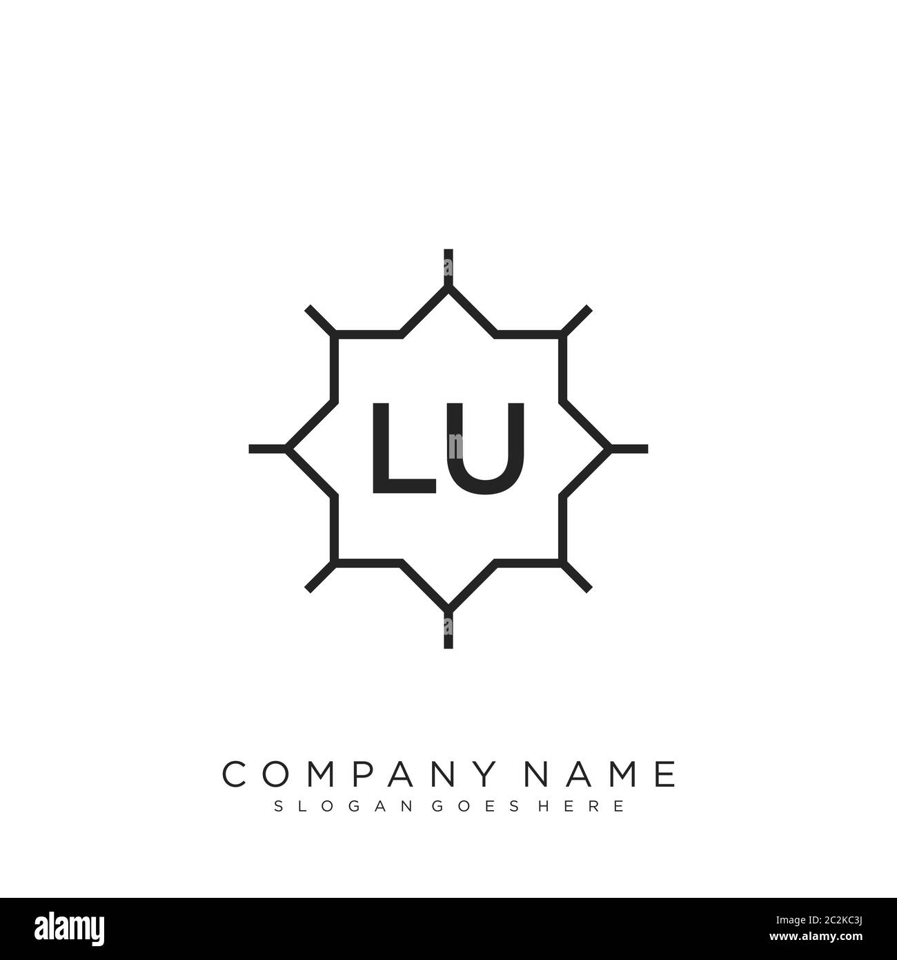 Letter lu vector vectors hi-res stock photography and images - Alamy