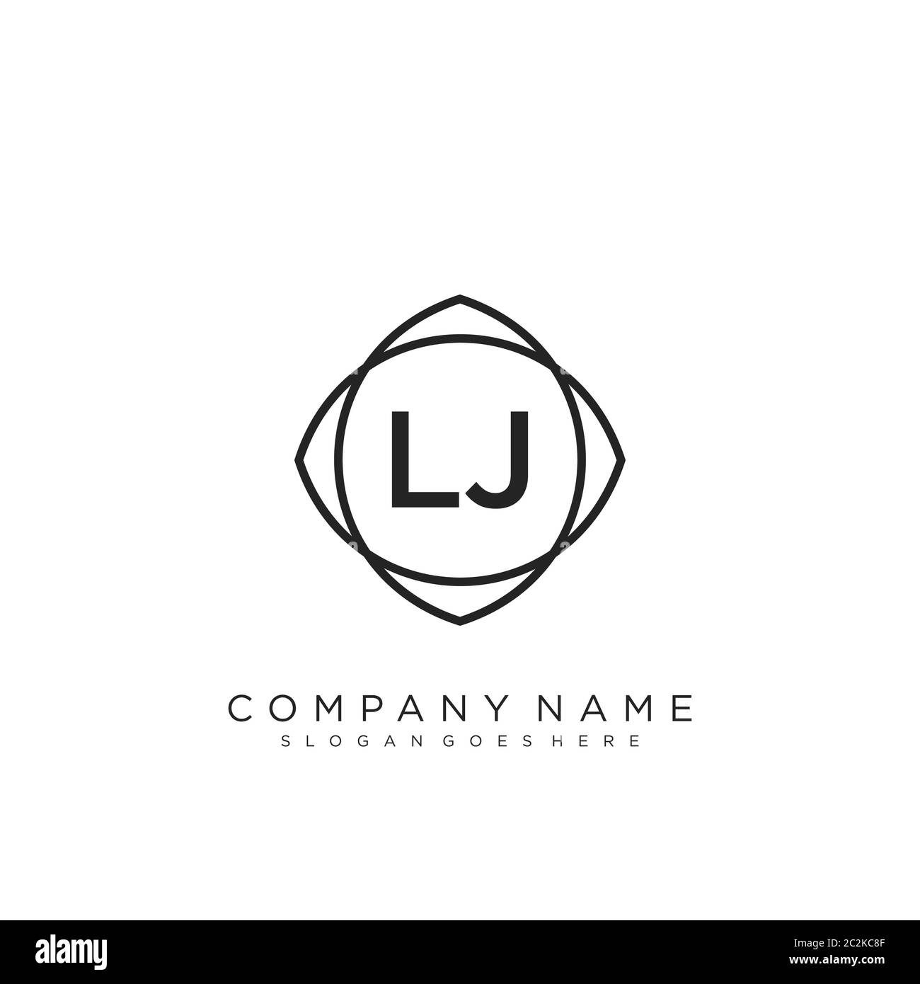 Lj logo vector vectors Stock Vector Images - Alamy
