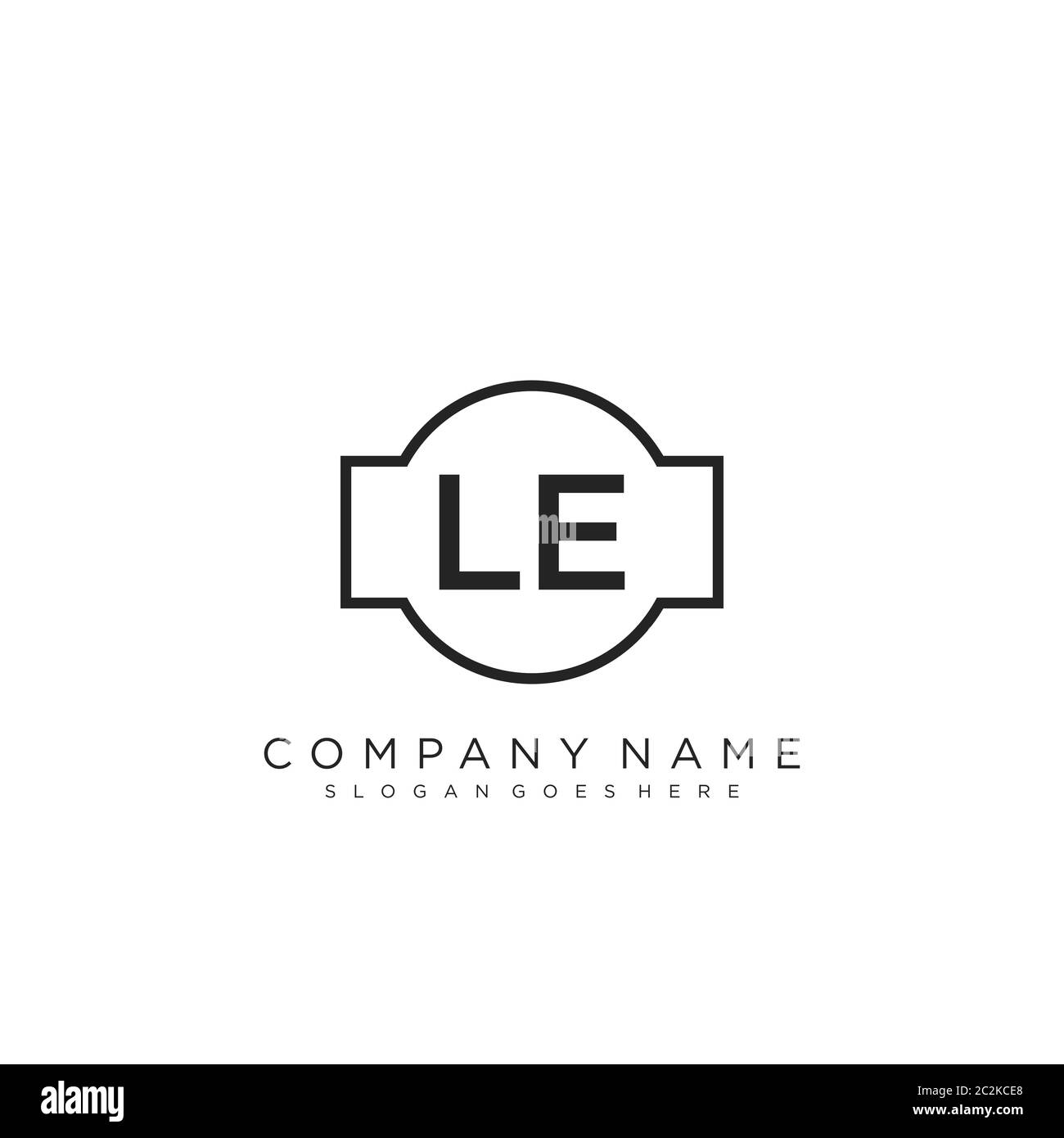 Letter le vector vectors hi-res stock photography and images - Alamy