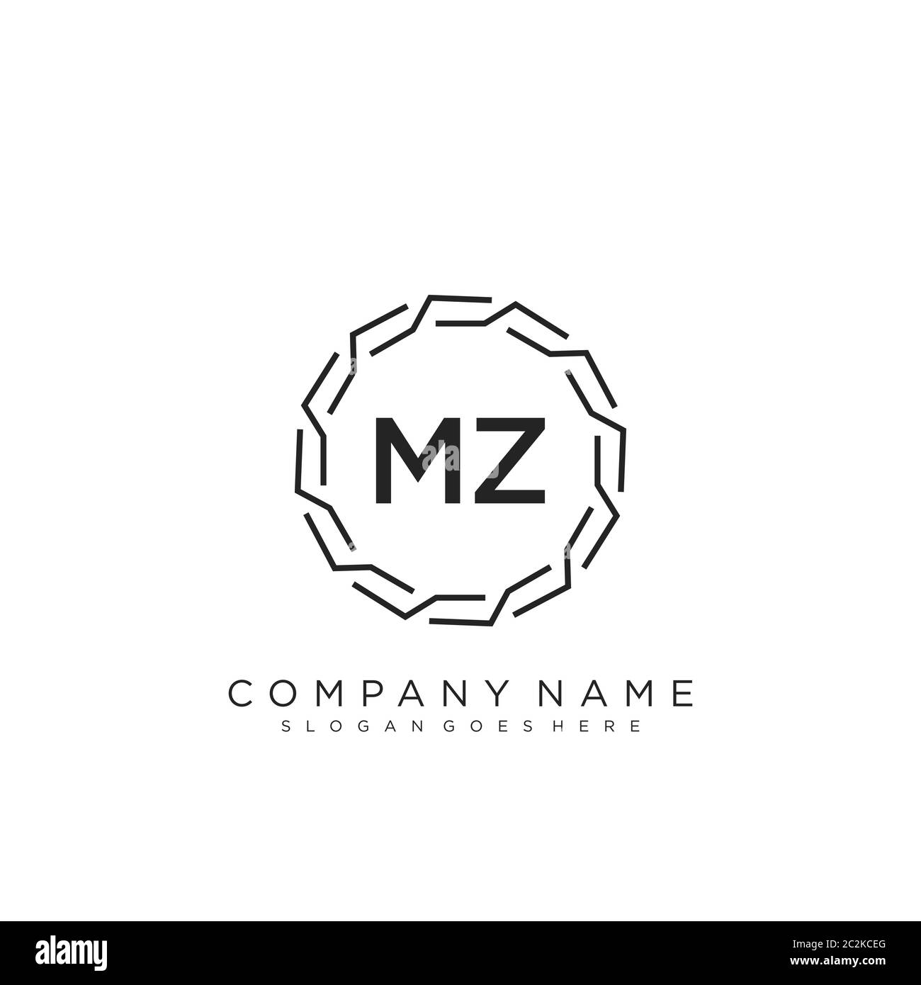 Mz initials logo Stock Vector Images - Alamy