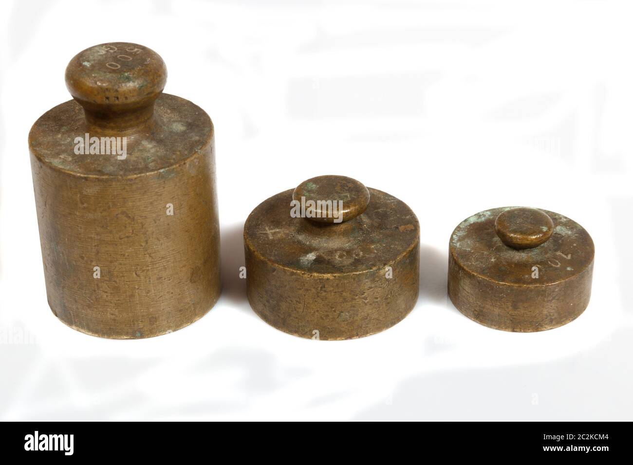 Balance scale counterbalance weights on white background Stock Photo ...