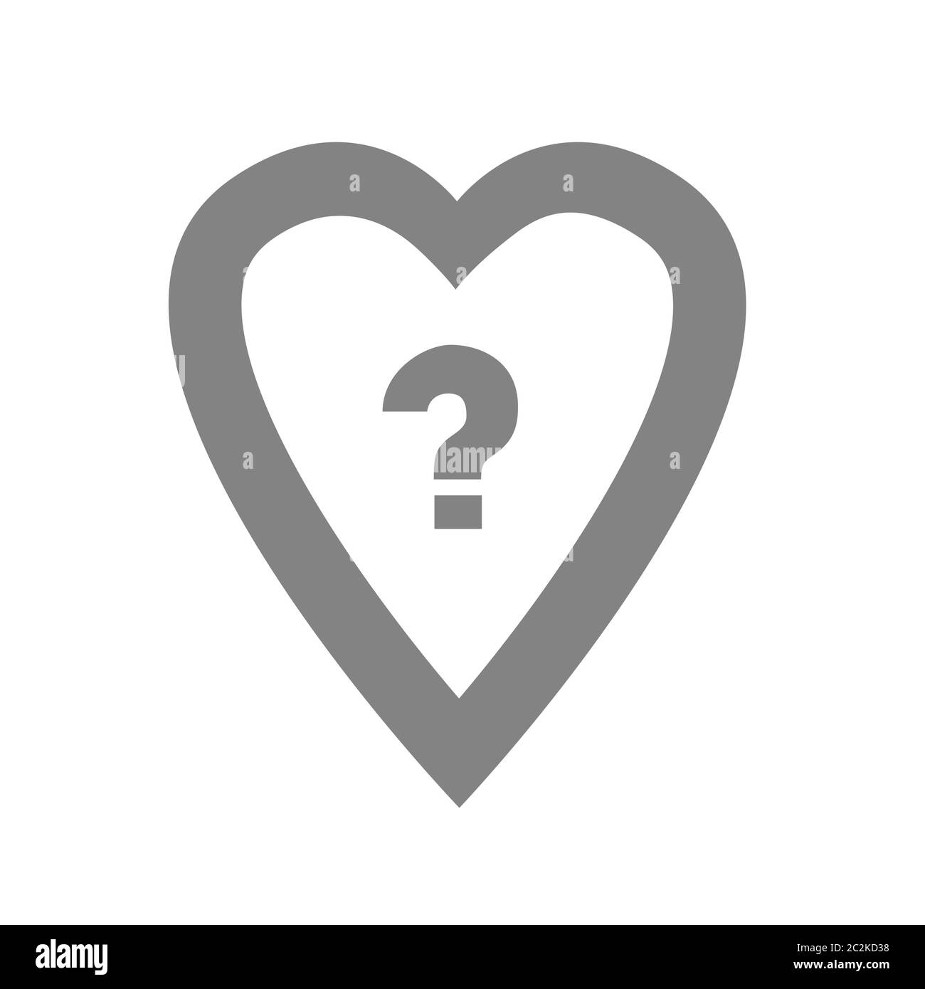Minimalistic love symbol Cut Out Stock Images & Pictures - Alamy