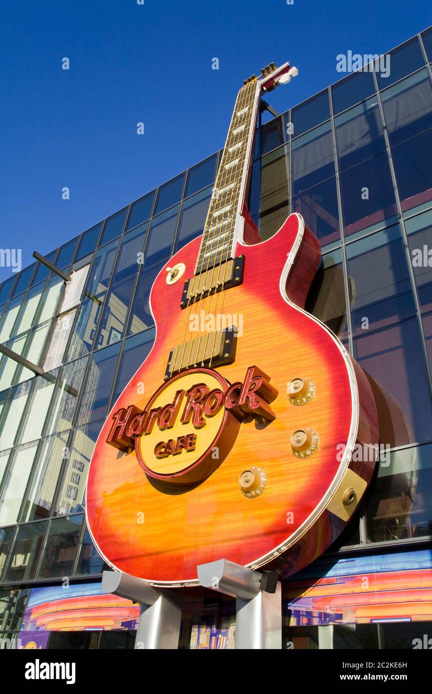 Hard Rock Cafe at the Showcase Mall, Las Vegas, Nevada, USA Stock Photo ...