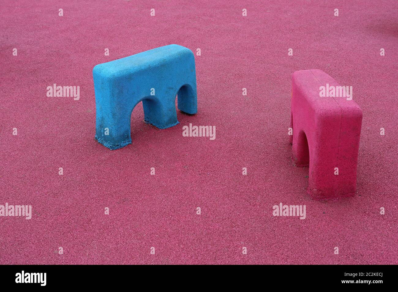 Two Objects at Colourful Playground For Children Stock Photo - Alamy