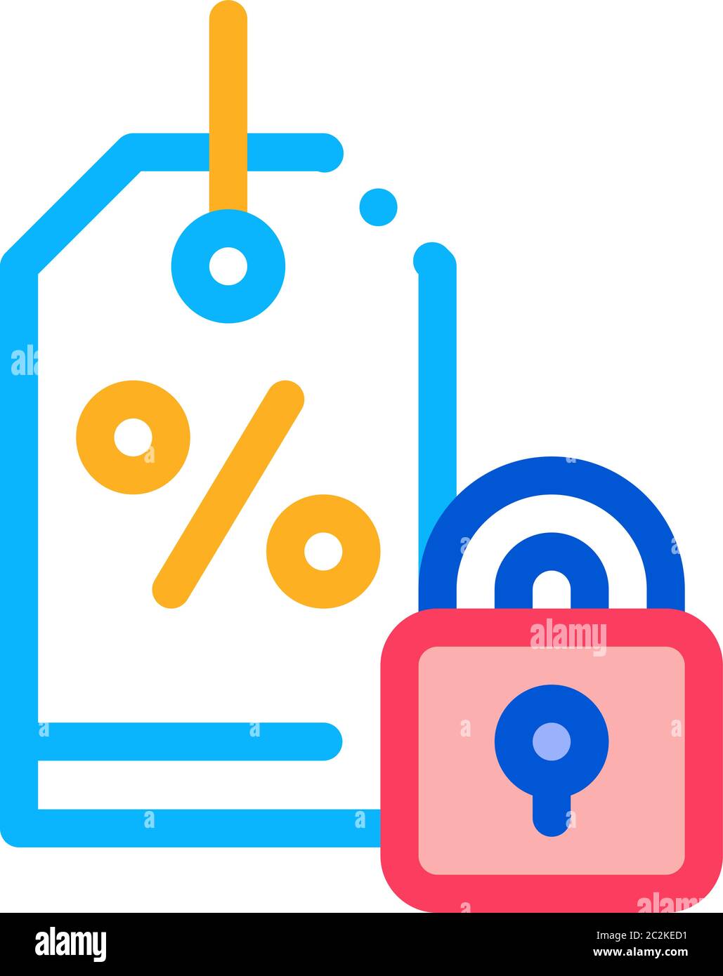 no deduction of interest from asset icon vector outline illustration ...