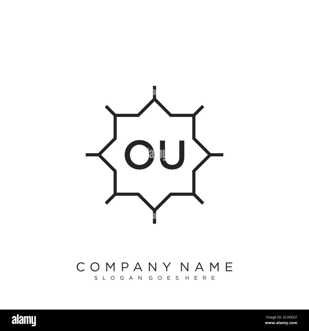 Ou initials logo hi-res stock photography and images - Alamy