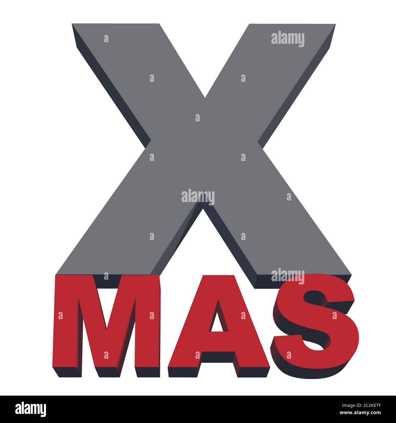 Christmas lettering design in Cut Out Stock Images & Pictures - Alamy